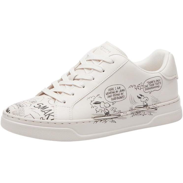 Coach Womens High Line Sneaker(Chalk Peanuts) - Coach